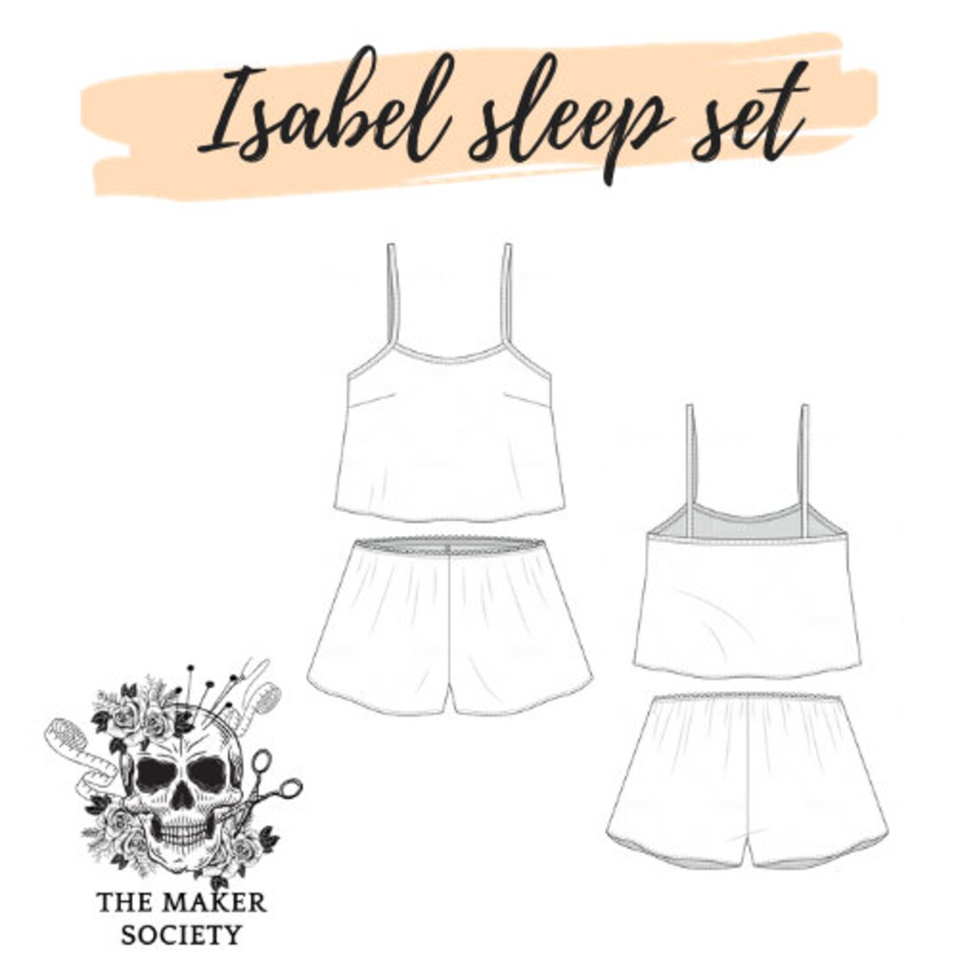 The Isabel Sleep Set PDF Pattern - Etsy