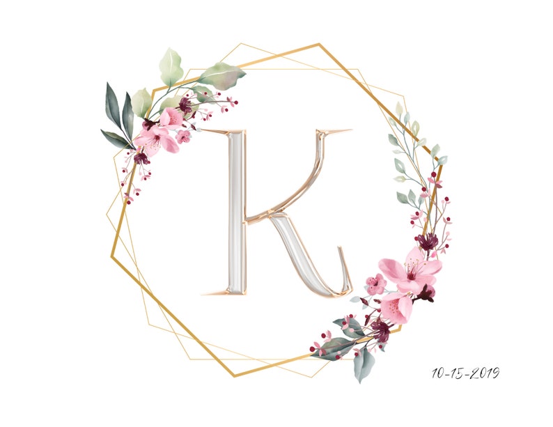 Beautiful Initial Named Print Nursery Bedroom Decor New Baby Gifts Baby ...
