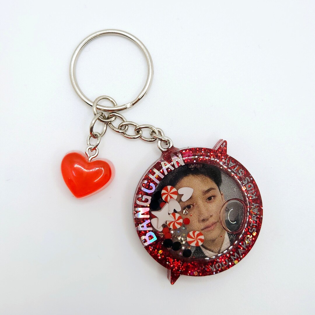 Stray Kids Member Photo Compass Shaker Keychains - Etsy