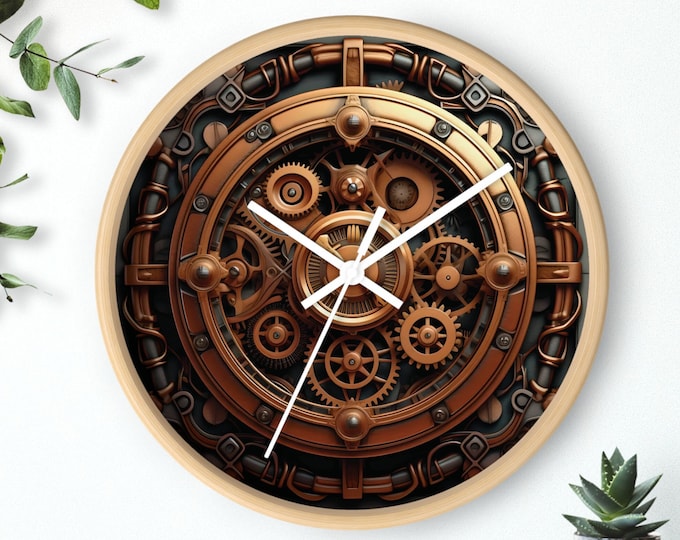 Настенные часы в стиле стимпанк ( под заказ 1-3 недели ) - Etsy