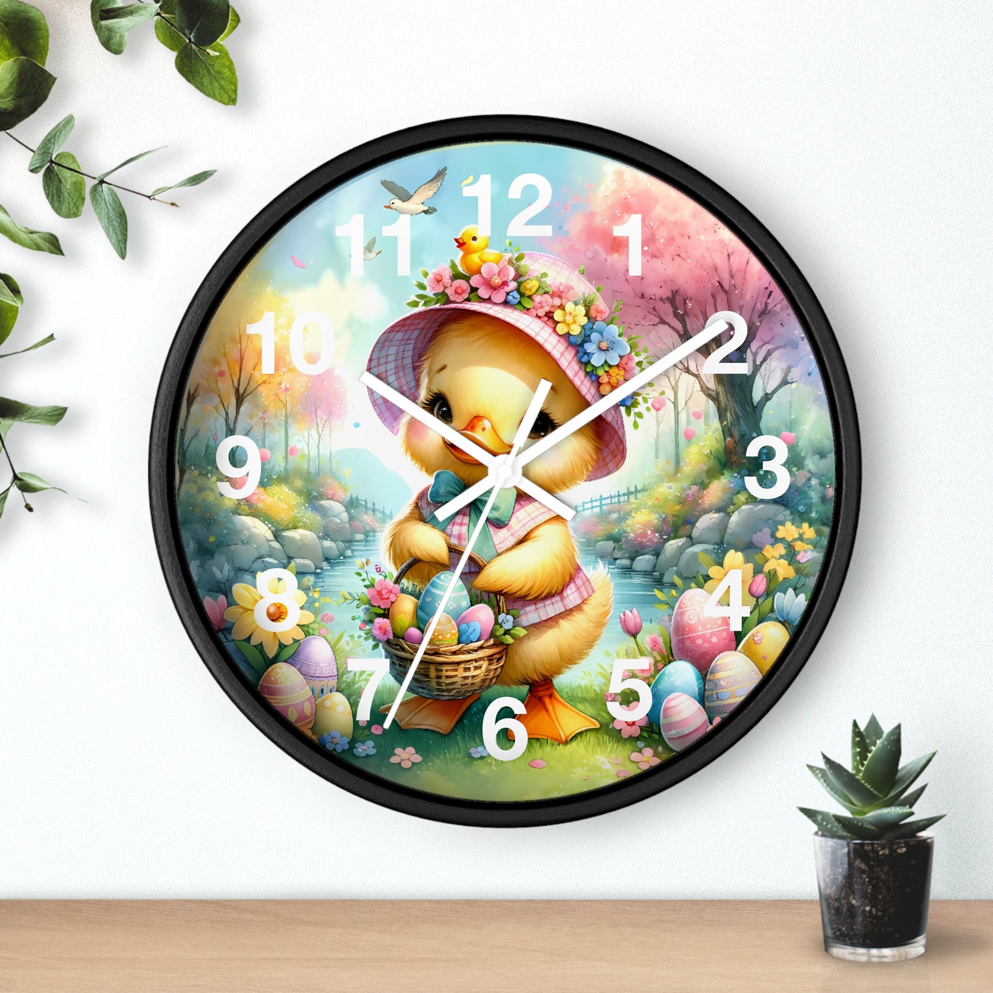 Duck Easter Wall Clock - Etsy