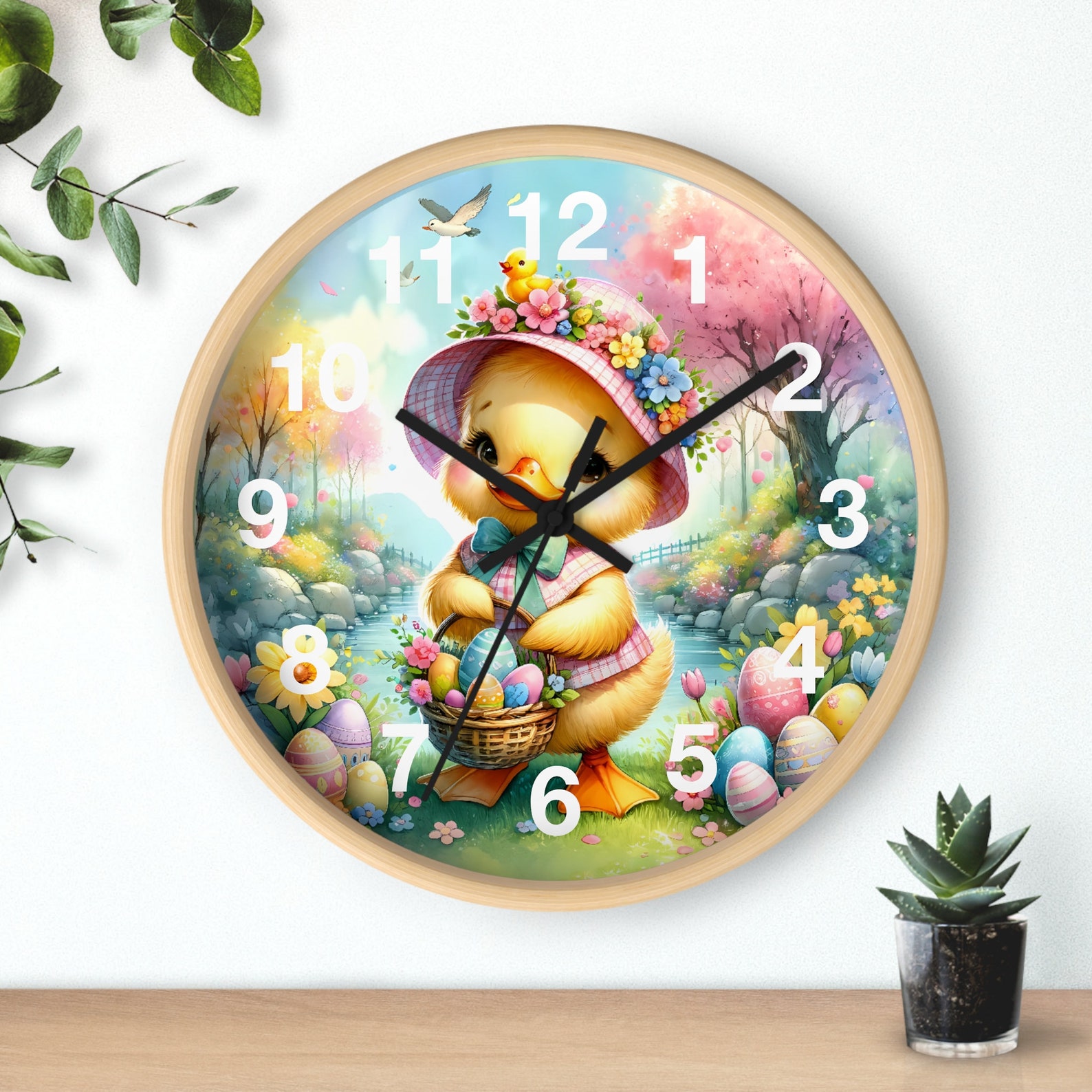 Duck Easter Wall Clock - Etsy