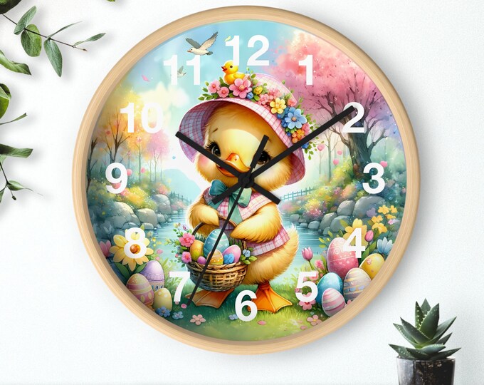 Duck Easter Wall Clock - Etsy