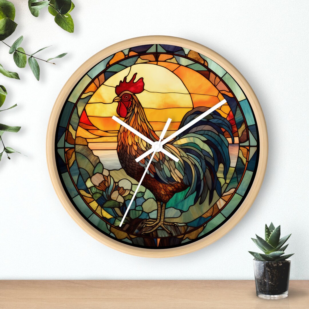 Rooster Wall Clock - Etsy