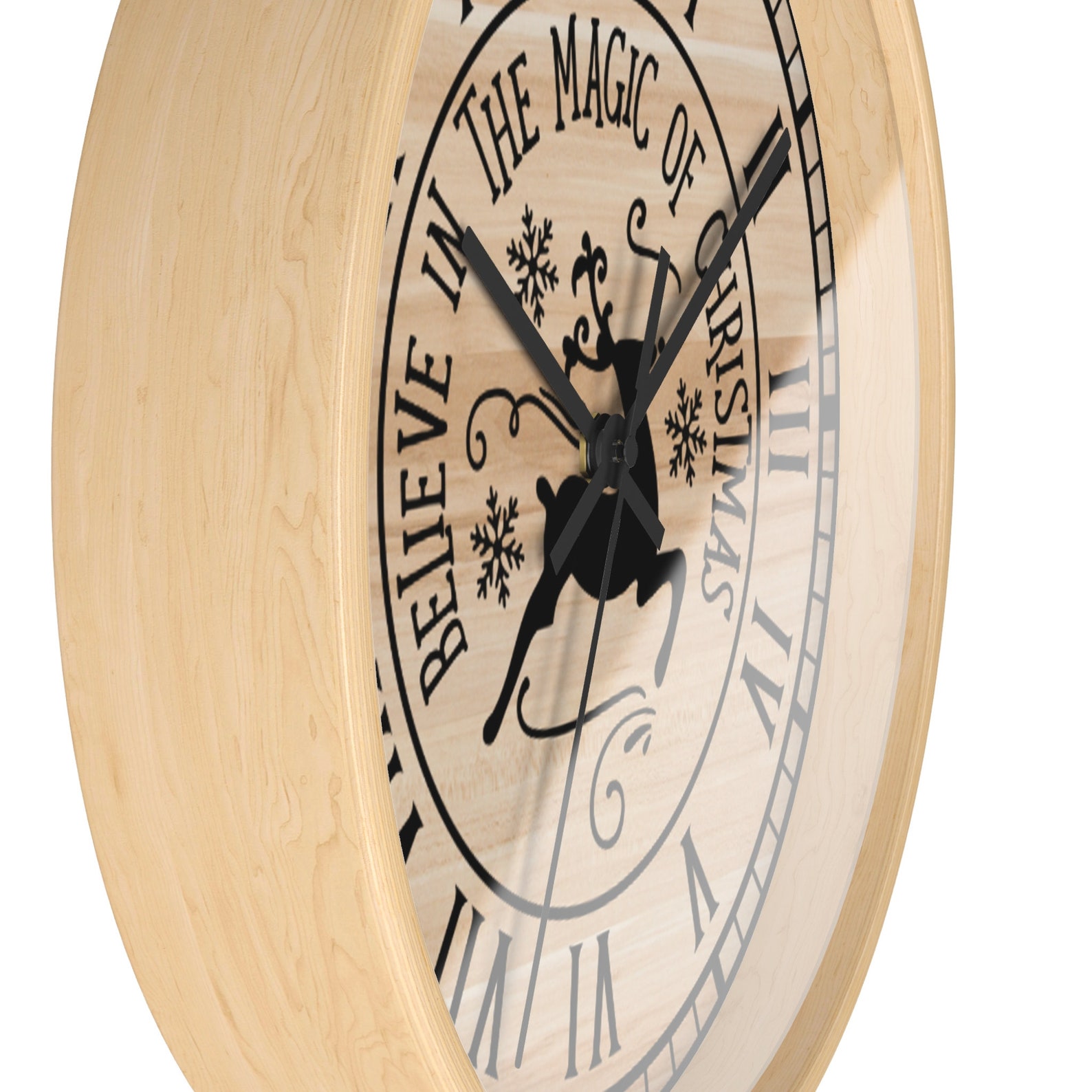Believe in Christmas Wall Clock - Etsy