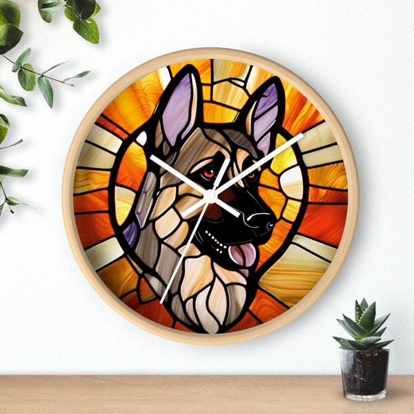 Dog Wall Clock German Shepherd - Etsy