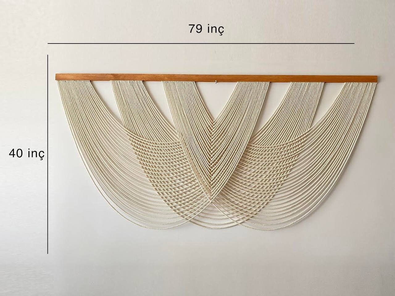 Contemporary Macrame Tapestry Handcrafted Boho Wall Hanging for Modern ...