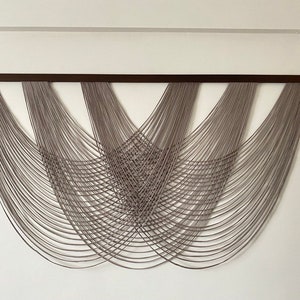 Boho Chic Handwoven Wall Hanging | Mink Color Modern Fiber Art Decor ...