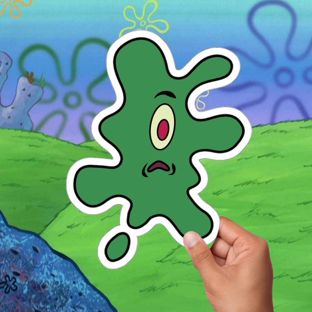 3 Plankton Splat Spongebob Sticker Meme Sticker for Laptops, Phone Case ...