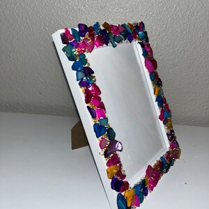Vibrant Colorful Stone Picture Frame - Etsy