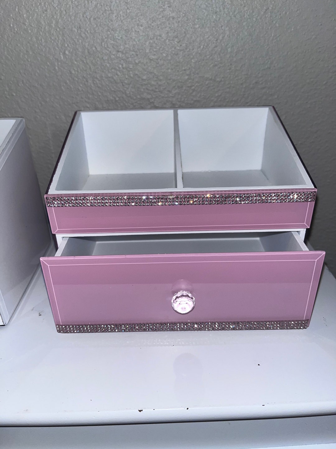 Glass Diamond Organizer Boxes - Etsy
