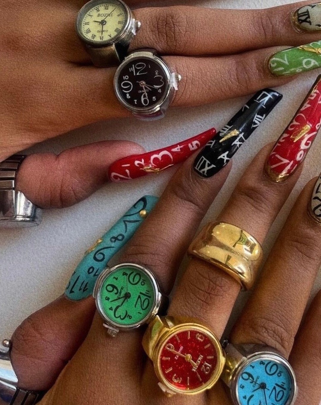 Colorful Circle Ring Watches - Etsy