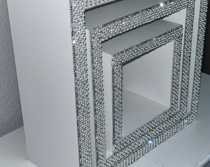 Diamonds & Pearls Floating Shelf Set - Etsy