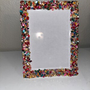 Colorful Stone Mix Picture Frame - Etsy