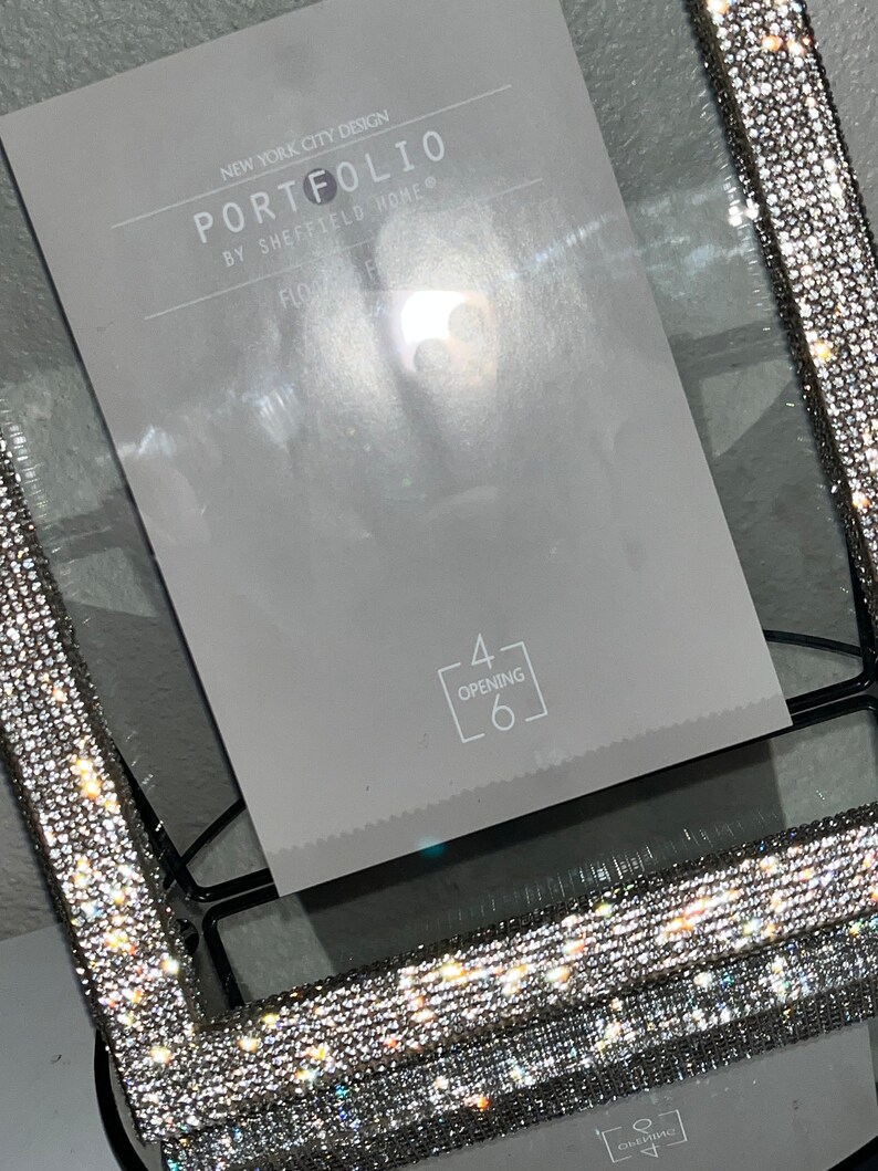 Fully Bedazzled Floating Picture Frame - Etsy