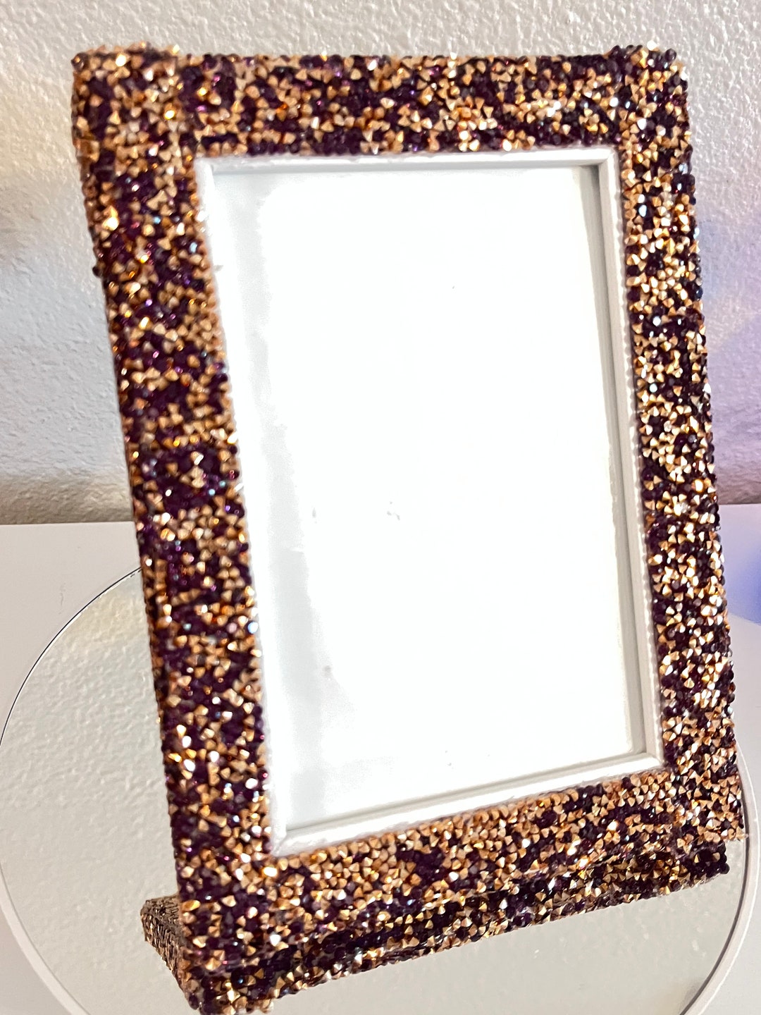 Purple and Copper Crushed Diamond Picture Frame - Etsy