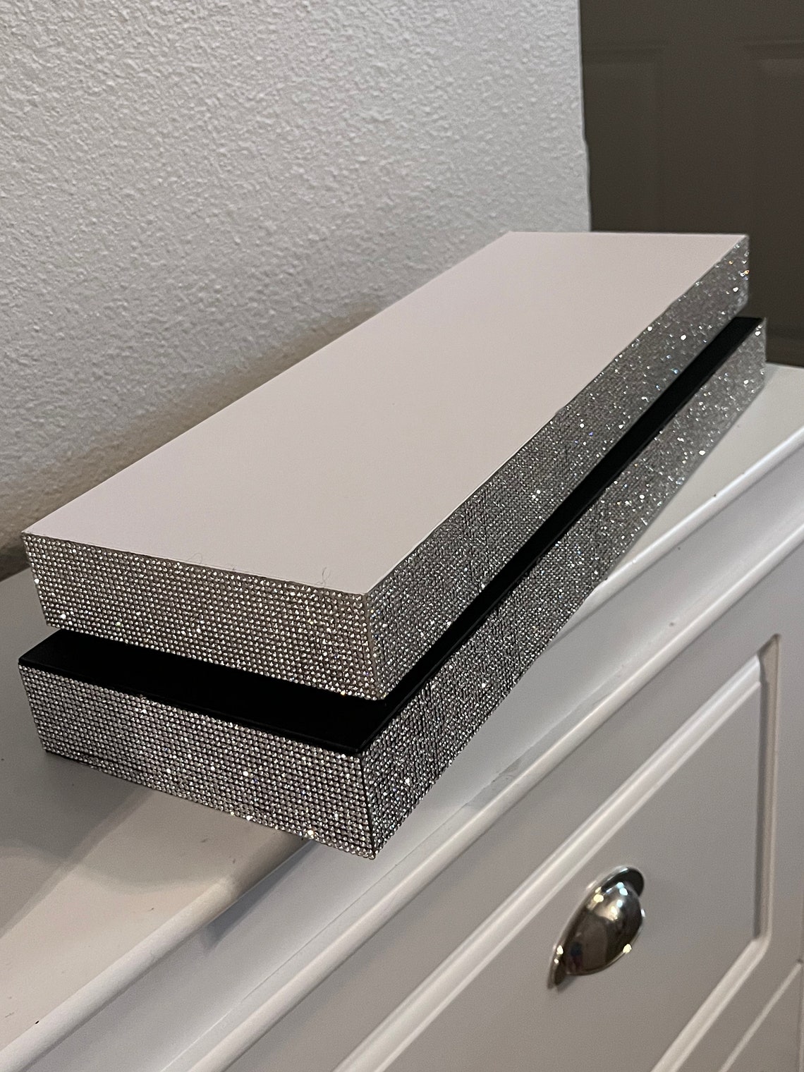 B&W Floating Shelves - Etsy