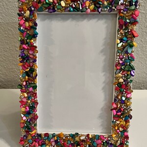 Colorful Stone Mix Picture Frame - Etsy