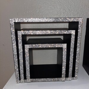 Black Diamond Floating Shelves Set - Etsy