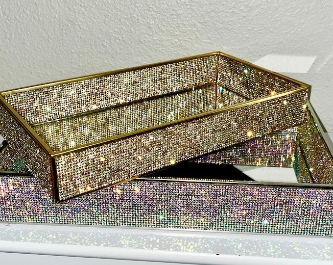 Completely Bedazzled Organizer Tray - Etsy