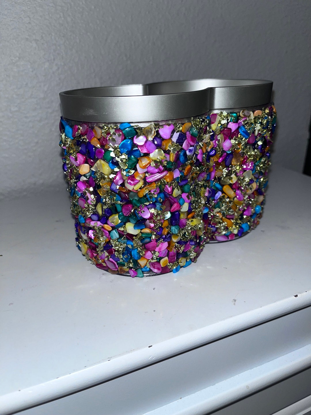 Colorful Stone Organizer Container - Etsy