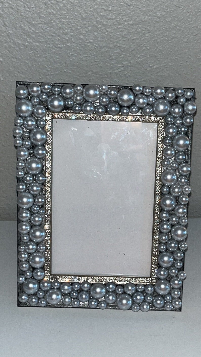 Pearls & Diamonds Picture Frame - Etsy