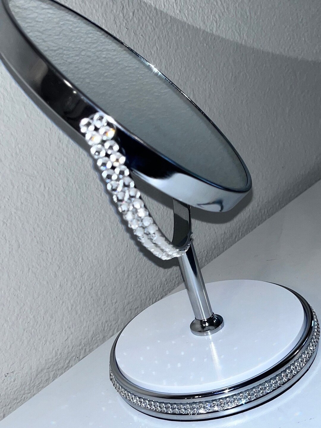 Diamond Trimmed Magnifying, Vanity Mirror! - Etsy