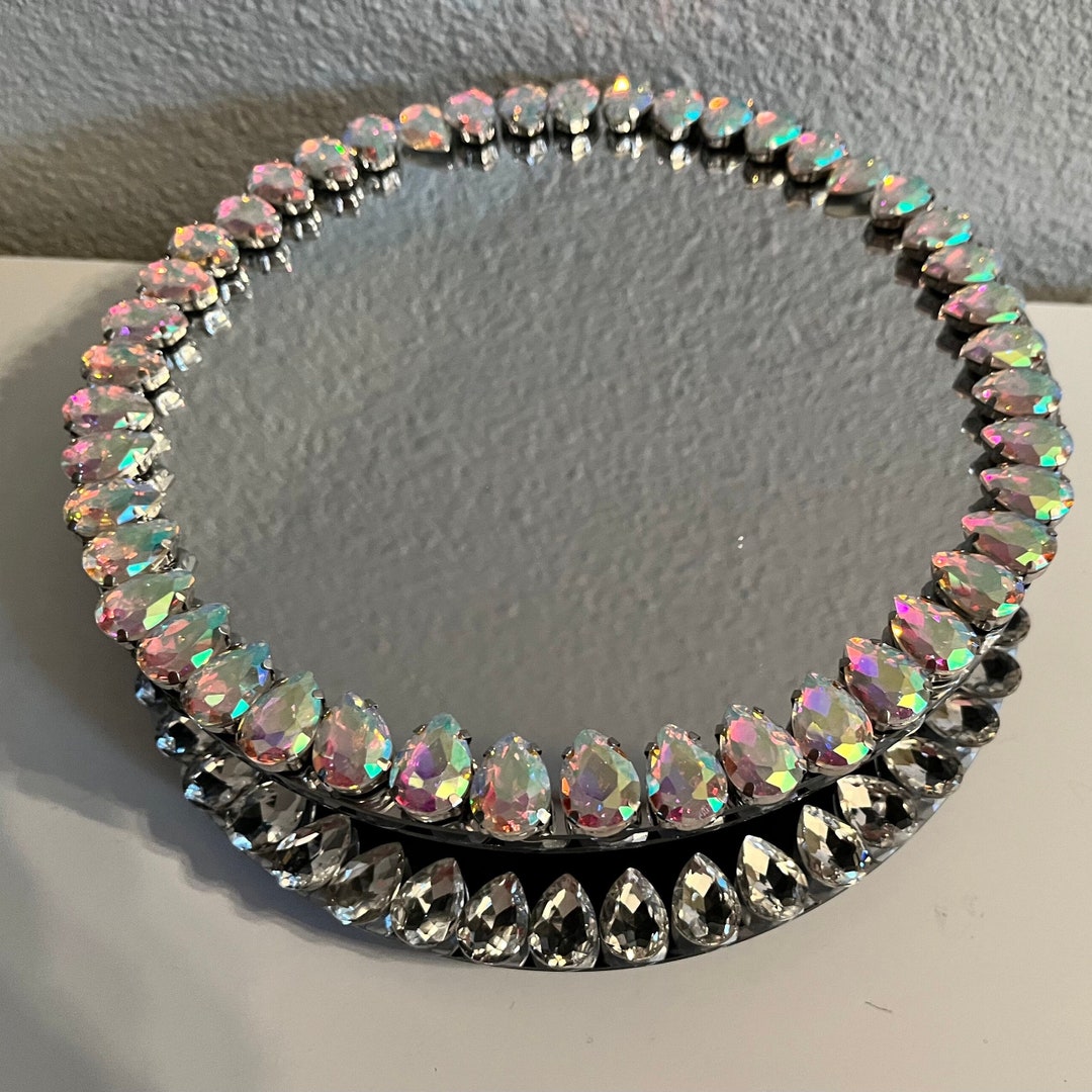 Spinning Diamond Mirror Display Trays - Etsy