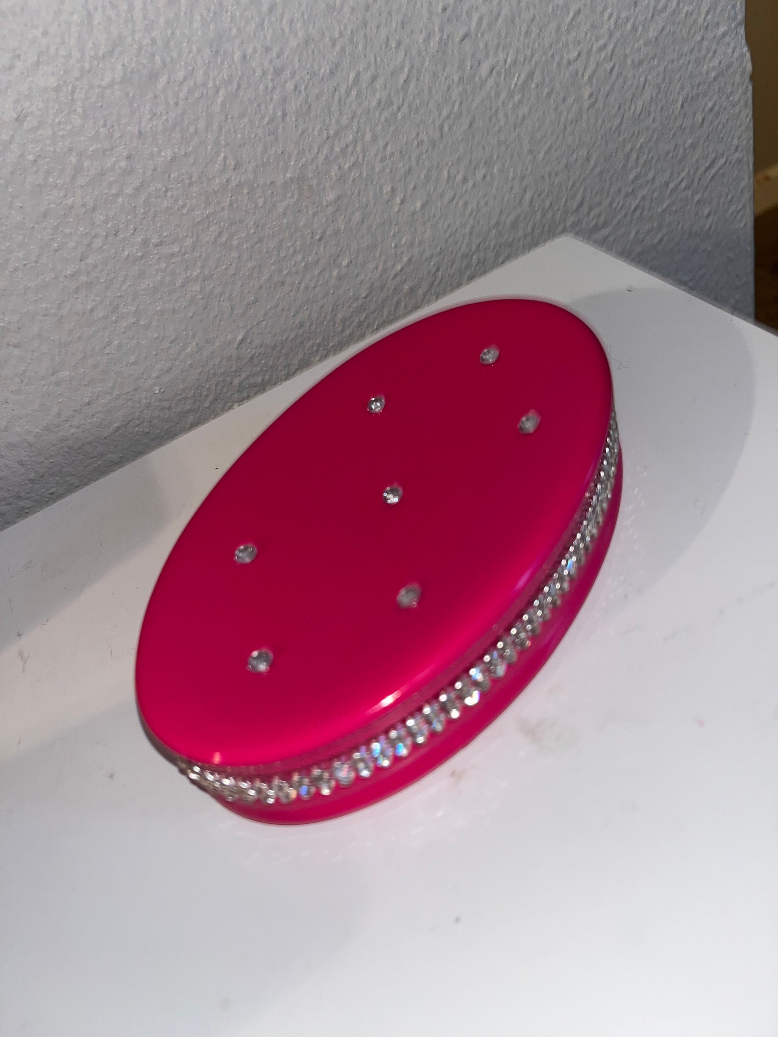 Hot Pink Diamond Bath Accessories - Etsy