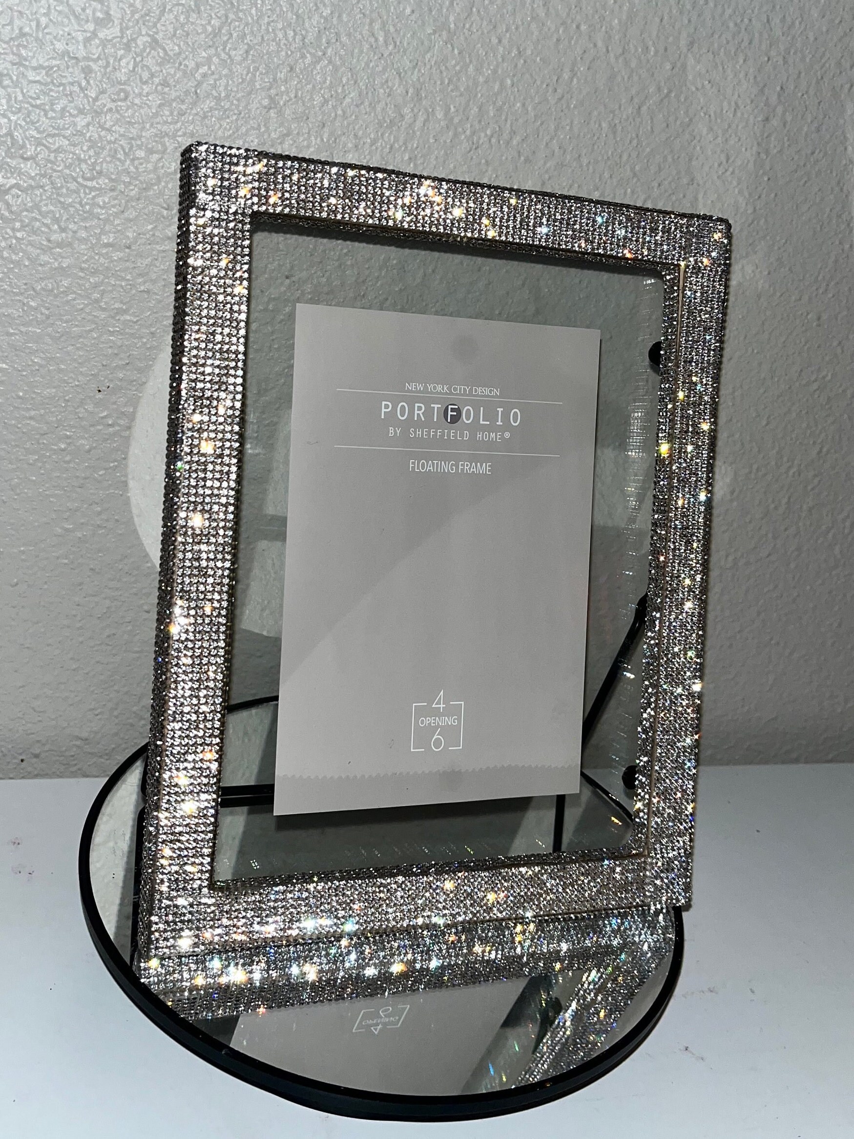 Fully Bedazzled Floating Picture Frame - Etsy