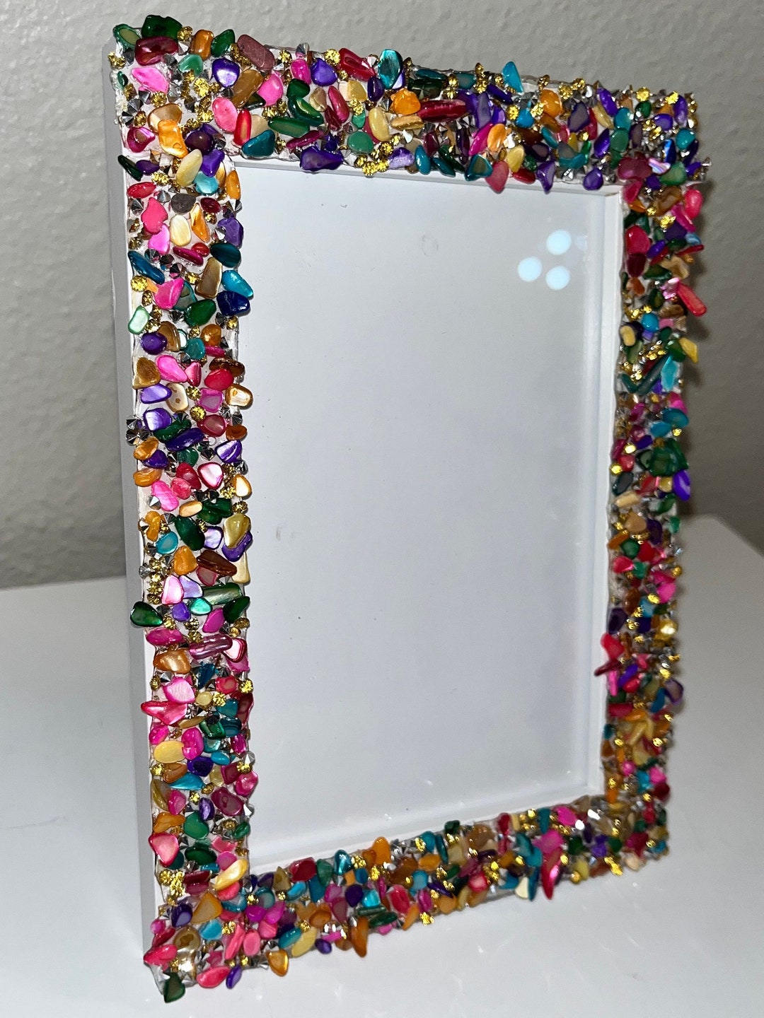 Colorful Stone Mix Picture Frame - Etsy