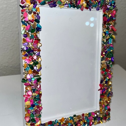 Colorful Stone Mix Picture Frame - Etsy