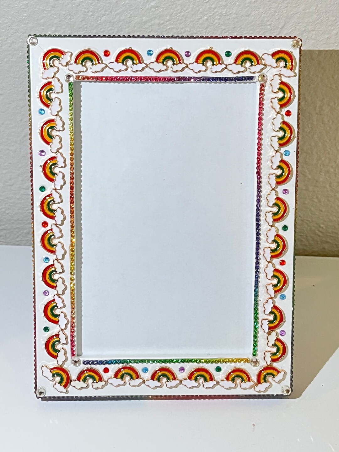 Rainbow Cloud Bling Frame - Etsy