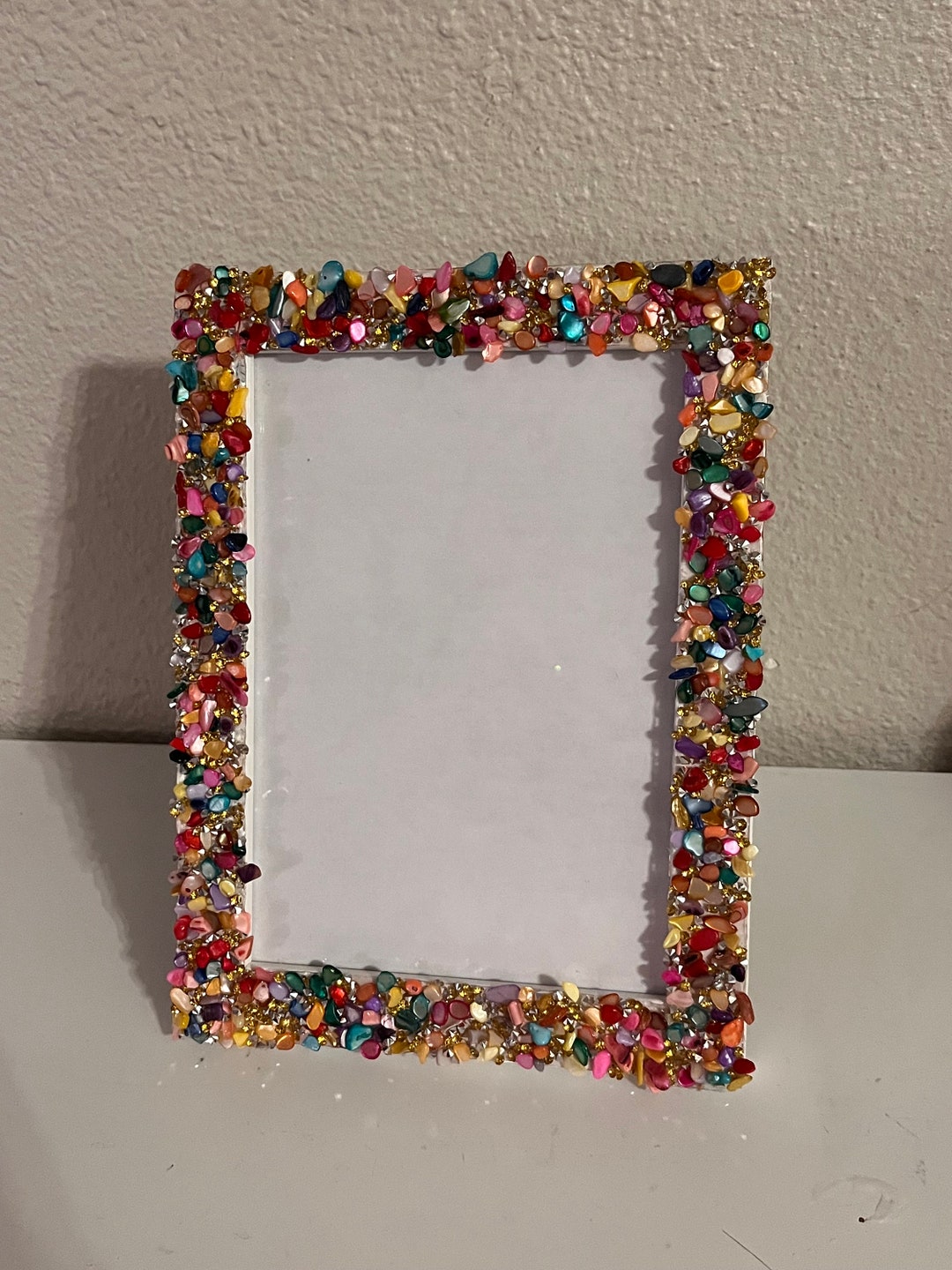 Colorful Stone Mix Picture Frame - Etsy