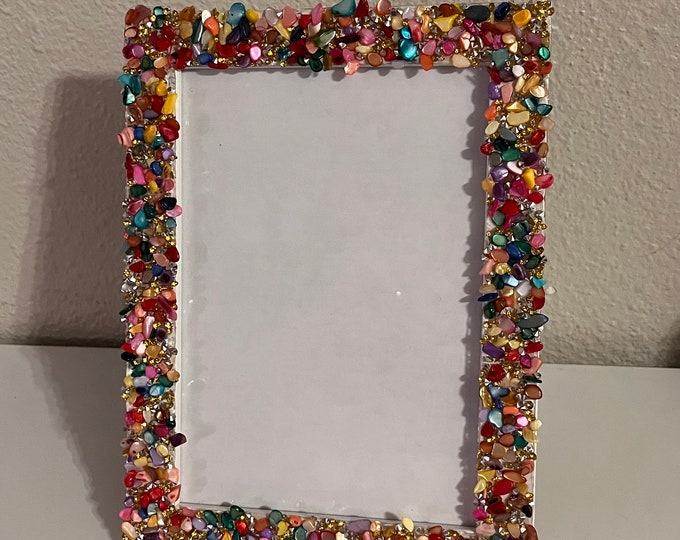 Colorful Stone Mix Picture Frame - Etsy