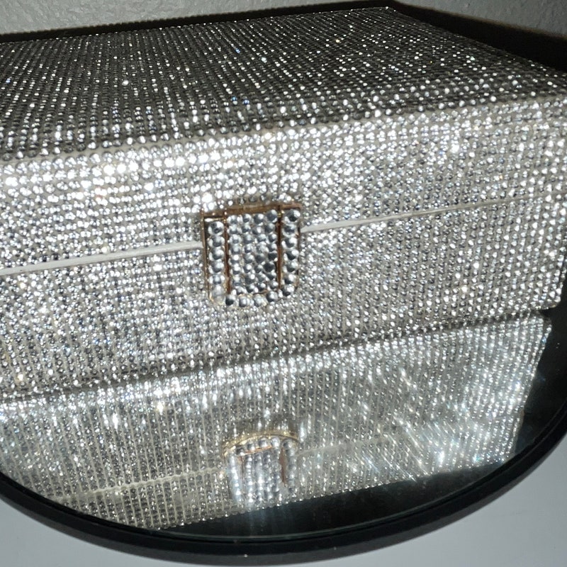 Rhinestone Jewelry Box - Etsy