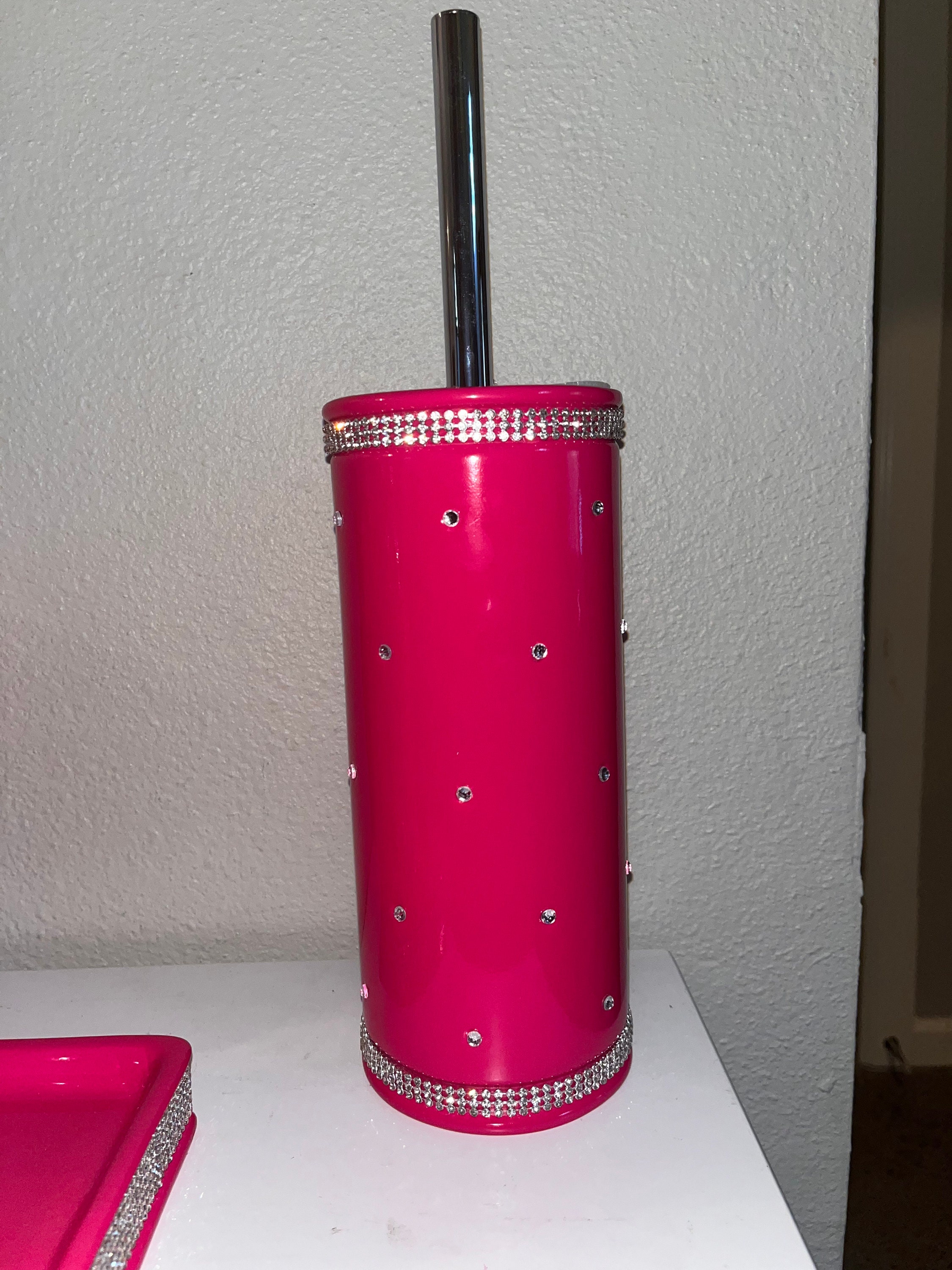 Hot Pink Diamond Bath Accessories - Etsy