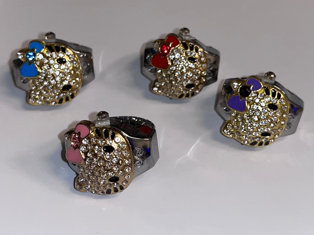 Hello Kitty Diamond Ring Watches - Etsy