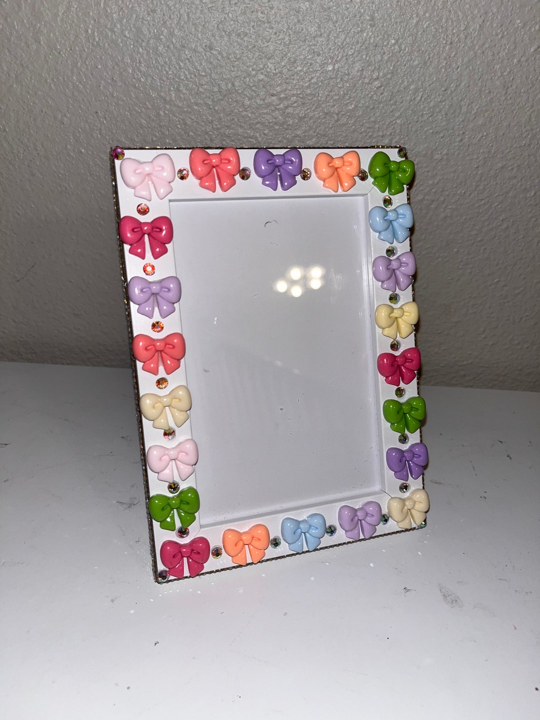 Bows and Bling Picture Frame - Etsy