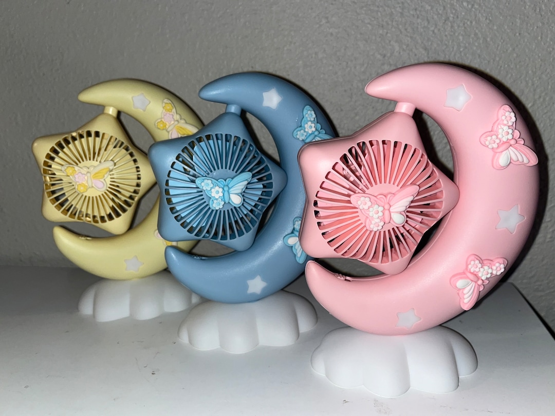 Mini Moon Butterfly Light up Fans - Etsy
