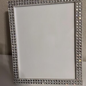 Crystal Silver Diamond Picture Frame - Etsy