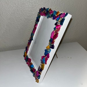 Vibrant Colorful Stone Picture Frame - Etsy