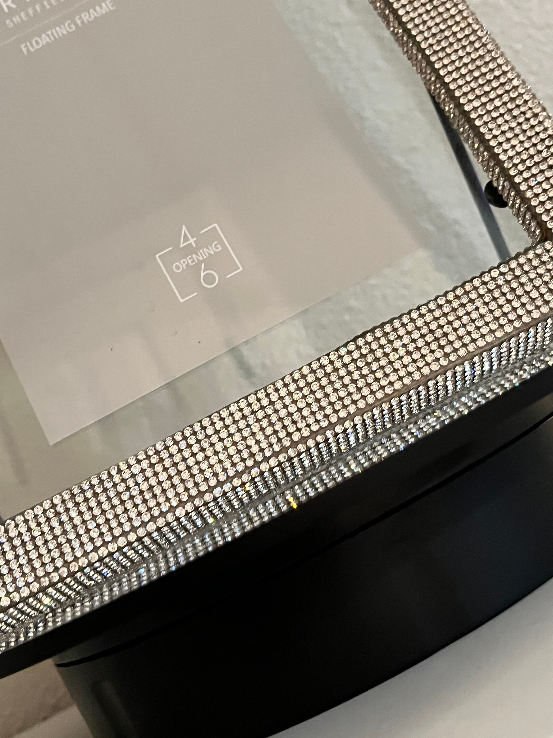 Fully Bedazzled Floating Picture Frame - Etsy