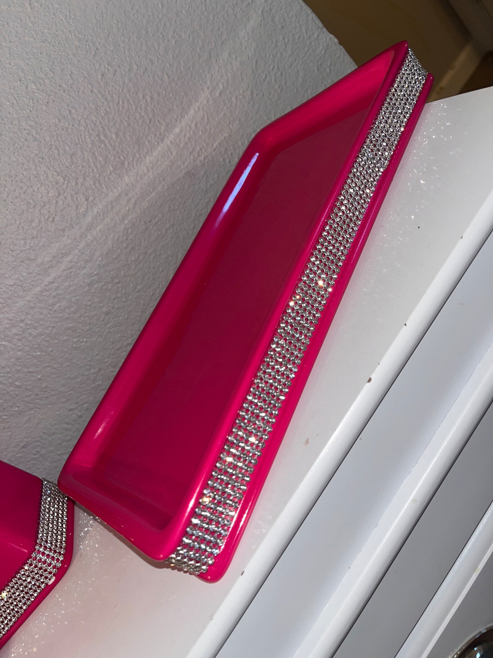 Hot Pink Diamond Bath Accessories - Etsy
