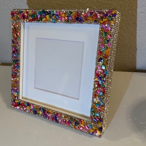 Diamonds & Stone Mix Picture Frame - Etsy