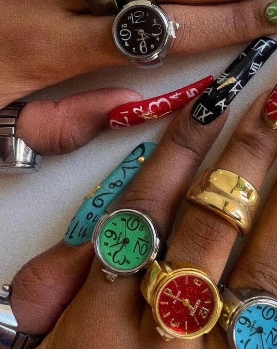 Colorful Circle Ring Watches - Etsy