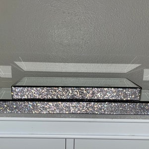 XL Mirror Diamond Floating Shelf - Etsy