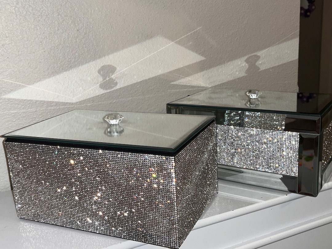 Mirror Diamond Large Organizer Boxes - Etsy