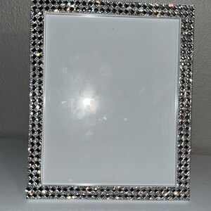 Crystal Silver Diamond Picture Frame - Etsy