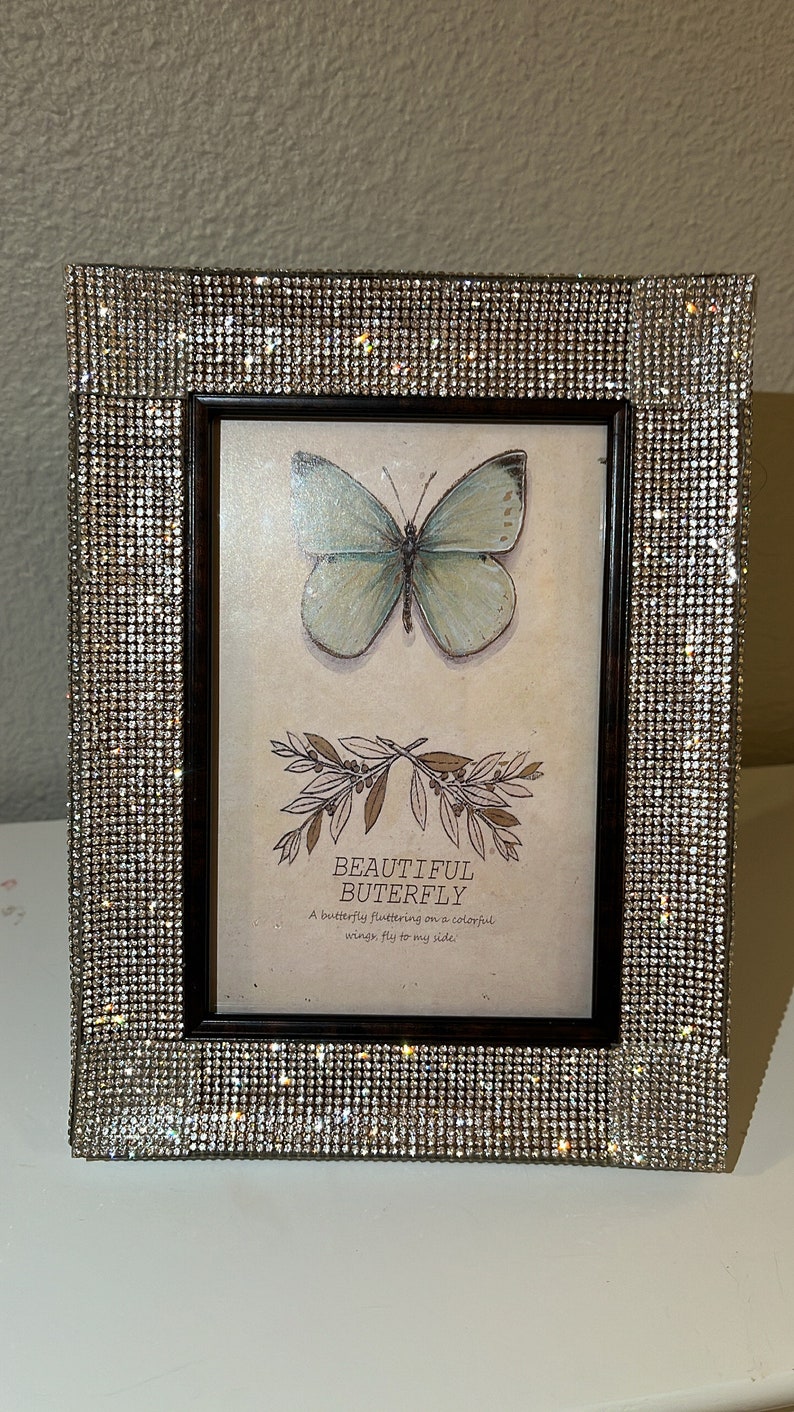 Diamond Covered Picture Frame - Etsy